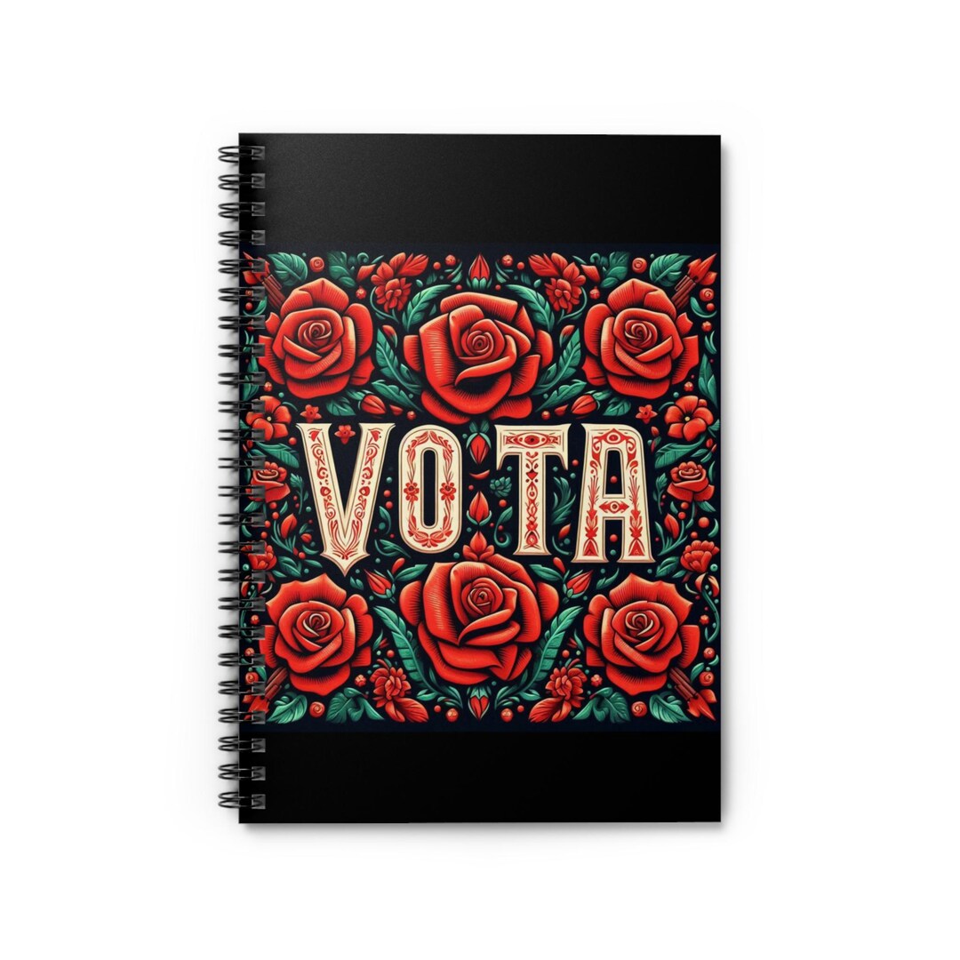 Vota Vote Spanish Spiral Notebook Rule Lined / Latino Voting Themed ...