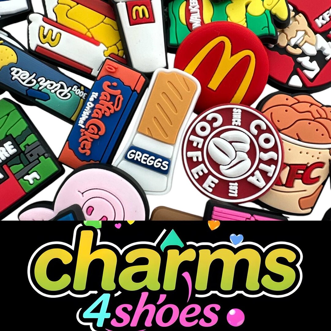 UK Food Jibbitz Snack Drinks Charms Shoe Chocolate Sweets Candy Junk ...