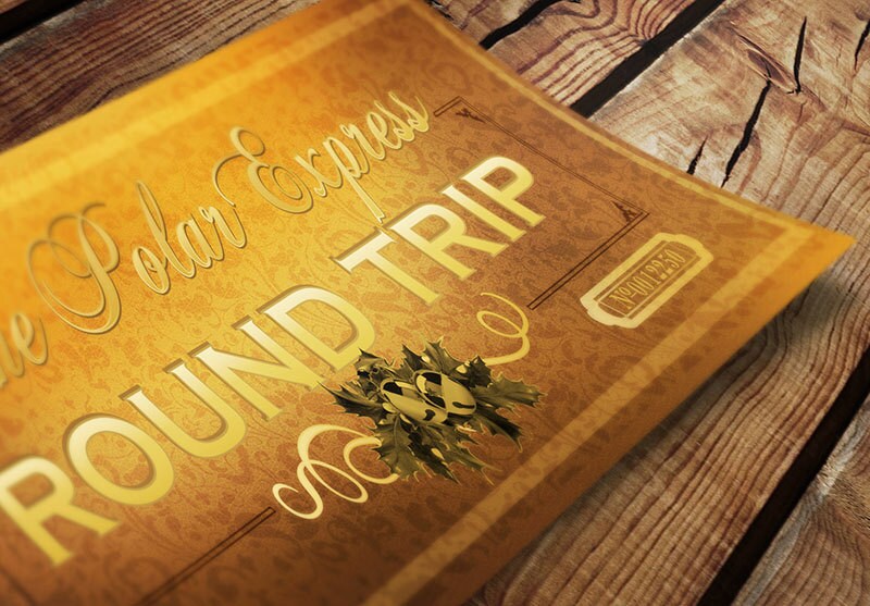 Polar Express Printable DIY Party Invitation + Word Punch Templates - Etsy