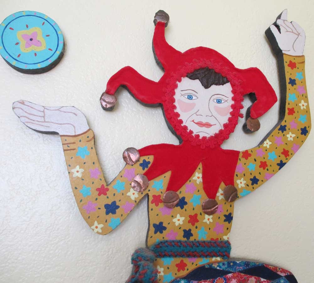 Juggling Jester Mixed Media Wall Art - Etsy Italia