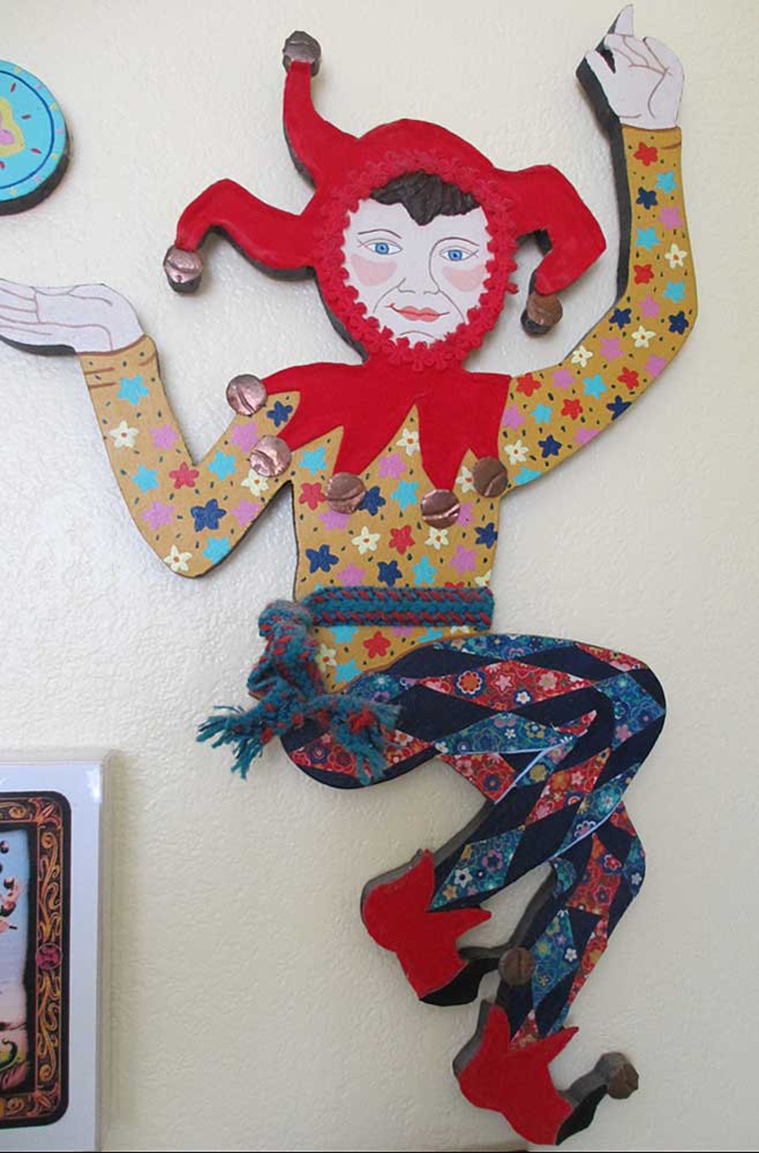 Juggling Jester Mixed Media Wall Art - Etsy
