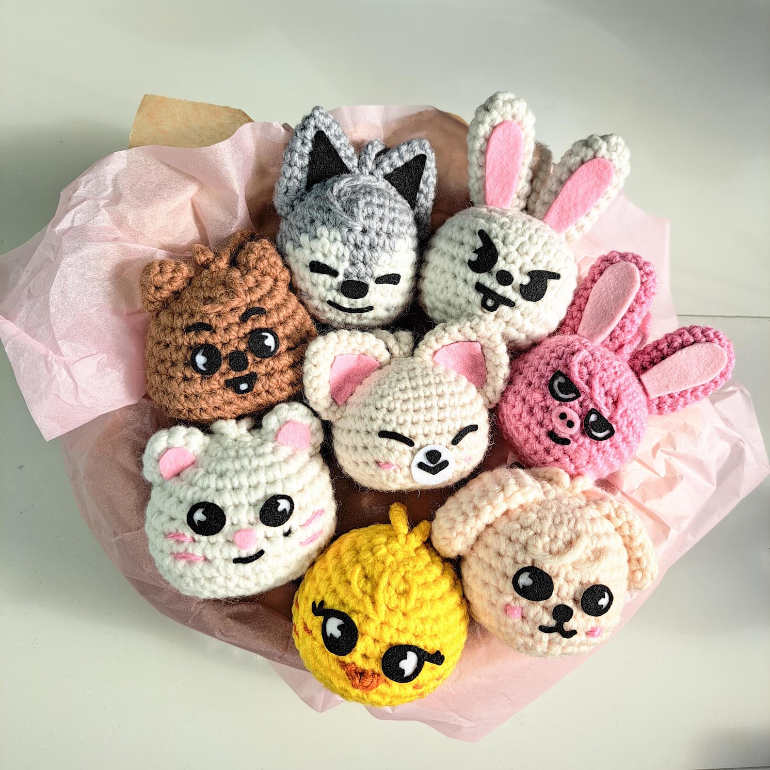 Stray Kids Skzoo Stay Crochet Keychain Amigurumi Y2k Kpop Cute Bunny ...
