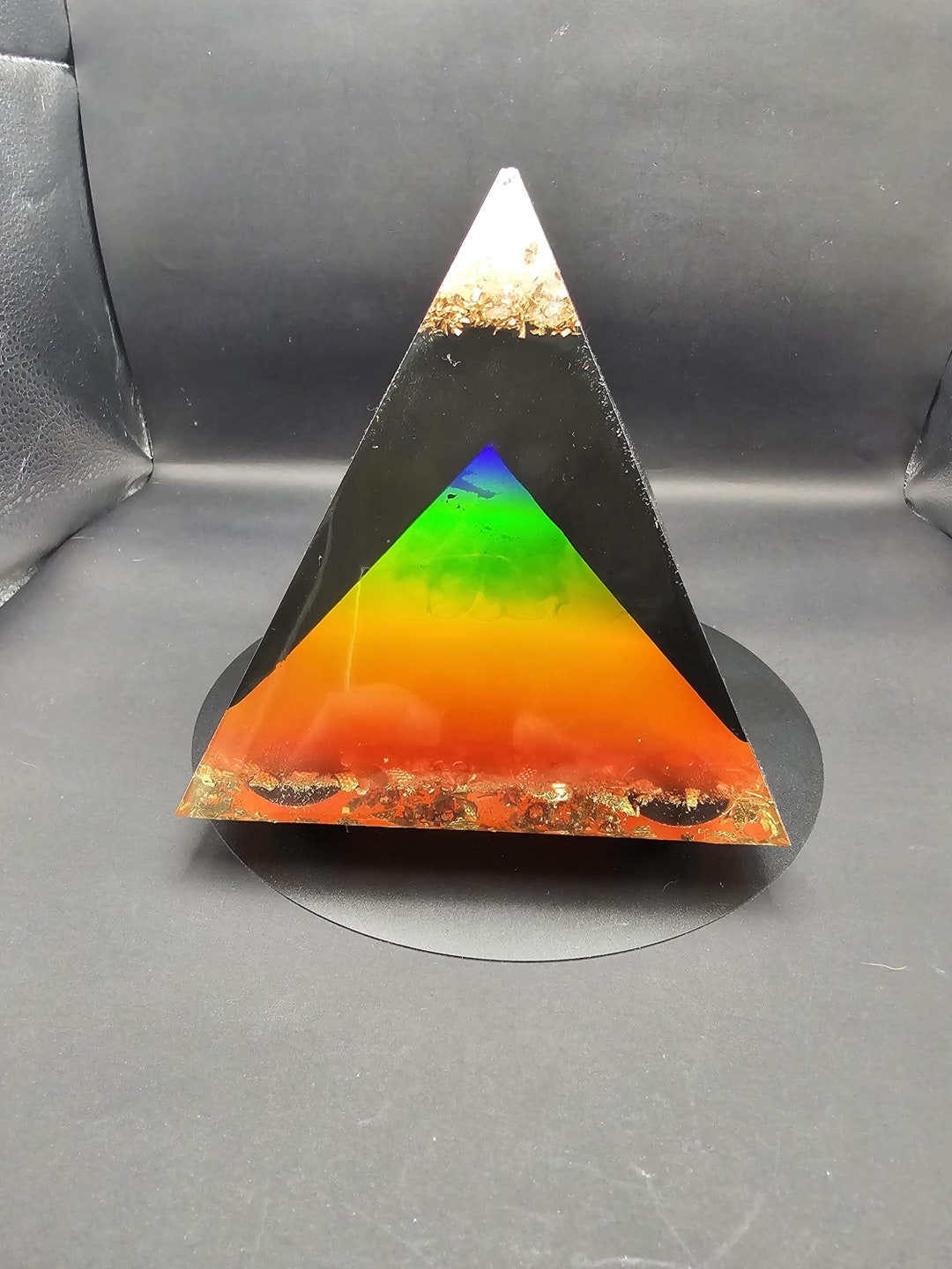 Shungite Pyramid, 7 Chakras: Energy Balance and Protection. - Etsy