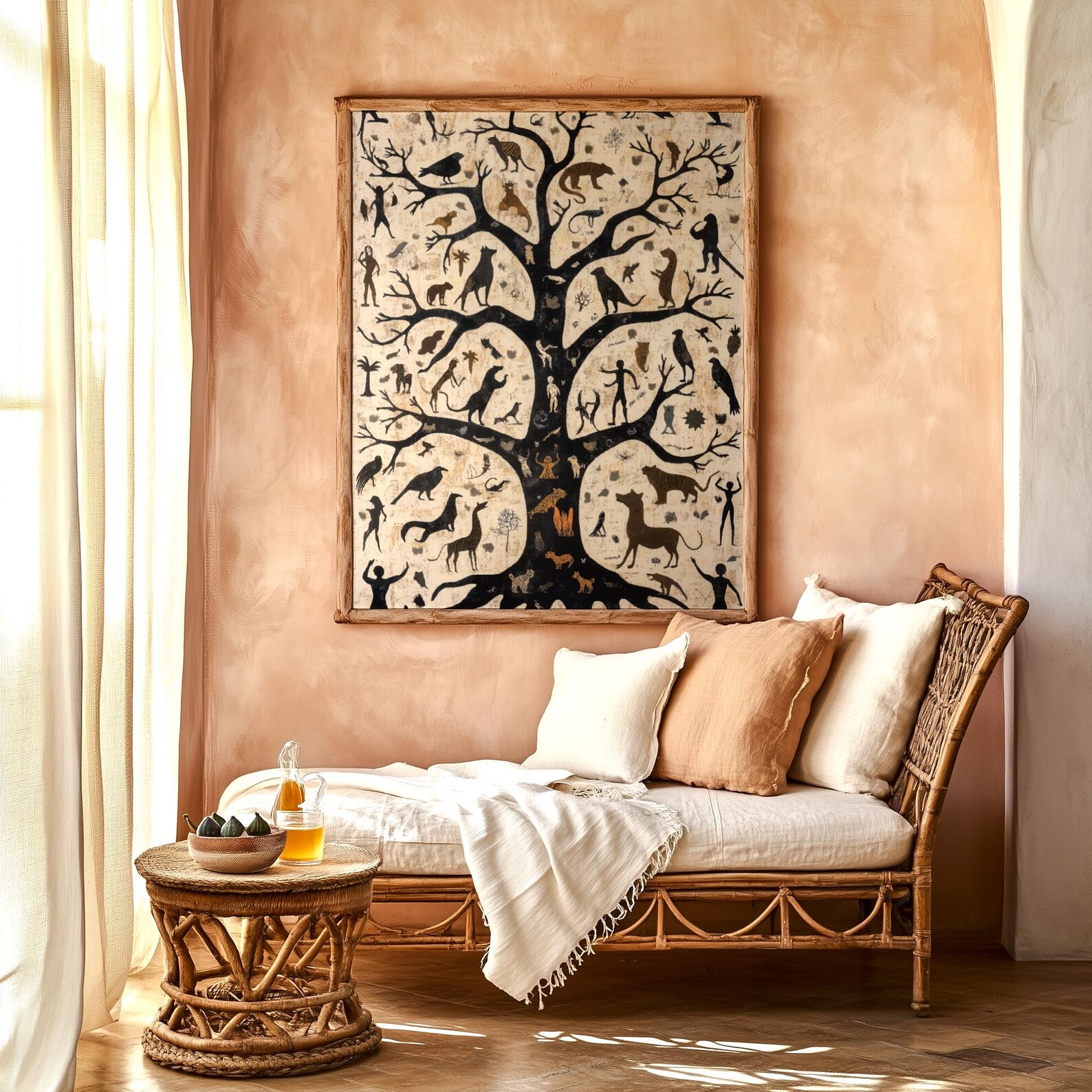 Mesopotamia Tree of Life Digital Wall Art | Symbolic Ancient Mythology ...