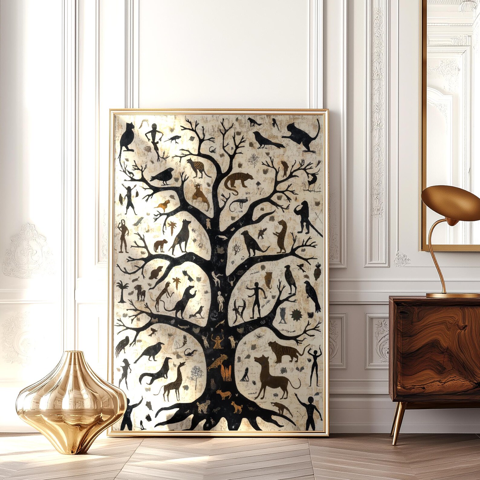Mesopotamia Tree of Life Digital Wall Art | Symbolic Ancient Mythology ...