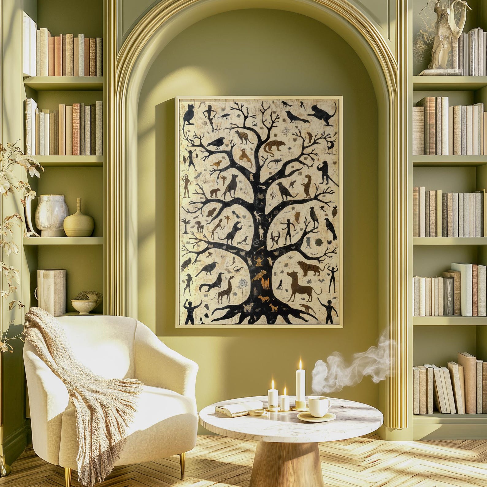 Mesopotamia Tree of Life Digital Wall Art | Symbolic Ancient Mythology ...