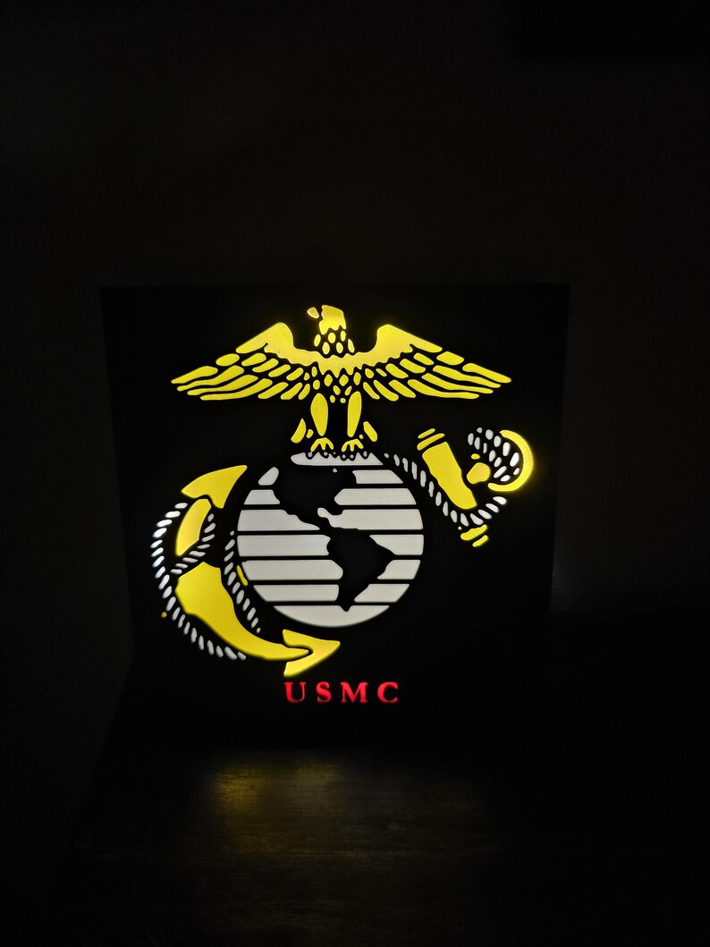 USMC Marine Light Box - Etsy