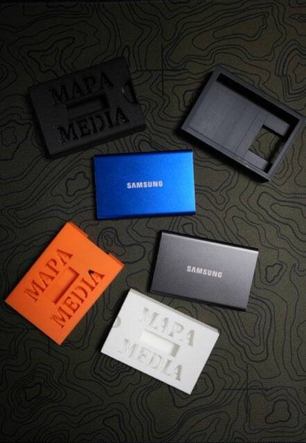 Samsung T7 SSD Mounting Case: Adhesive Quick Mount - Etsy