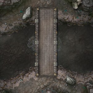 Bridge Battlemap, Dnd Map, Cliff, D&D, Battle Map, Dungeons and Dragons ...