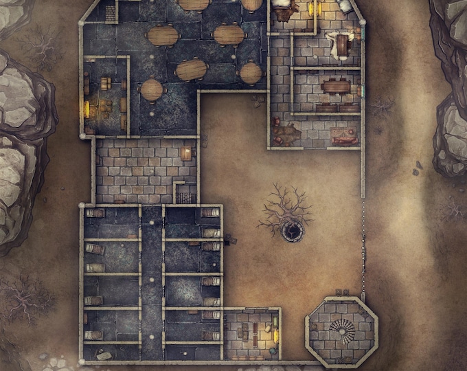 Shipwreck Battlemap, Dnd Map, Ship, Ruins, D&D, Battle Map, Dungeons ...