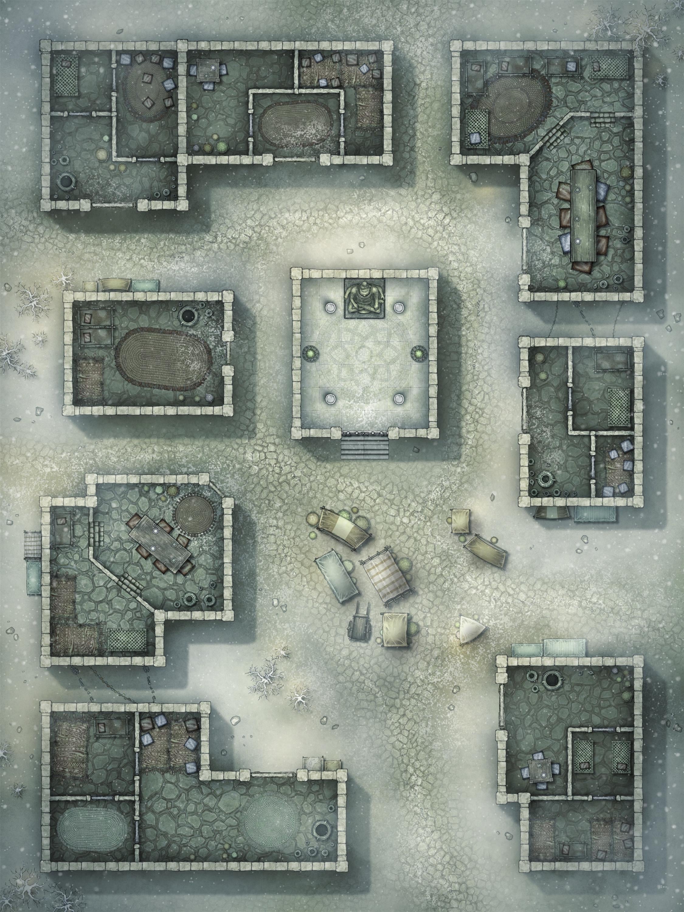 Desert City Streets, City Map, Dnd Maps, Battlemap, D&D, Pathfinder ...