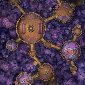 Tree House Battlemap, Dnd Map, Town, Elven, D&D, Village, Fey, RPG Map ...