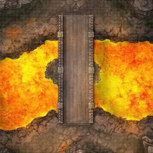Bridge Battlemap, Dnd Map, Cliff, D&D, Battle Map, Dungeons and Dragons ...