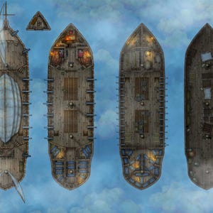 Ship Battlemap, Dnd Map, Warship, D&D, Battle Map, Dungeons and Dragons ...