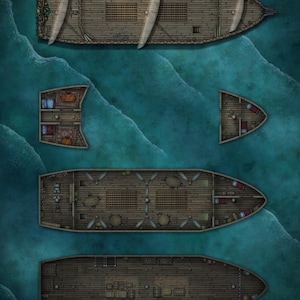 Shipwreck Battlemap, Dnd Map, Ship, Ruins, D&D, Battle Map, Dungeons ...