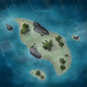 Island Battlemap, Shipwreck, Dnd Map, D&D, Battle Map, Dungeons and ...