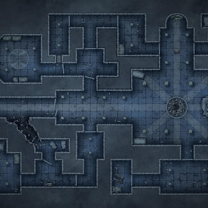 Castle Battlemap, Dnd Map, Crypt, Dwarven, D&D, Battle Map, Dungeon ...