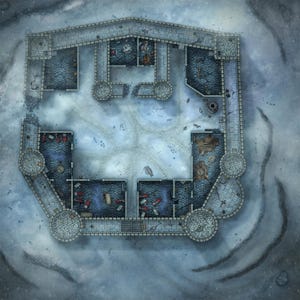 Castles and Forts Battlemaps, Dnd Map, Tower, D&D, Ruins, Battle Map ...