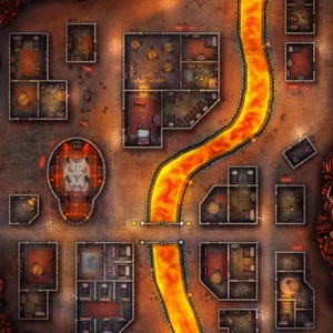 Underdark City Battlemap, Dnd Map, Town, City Streets, D&D, Battle Map ...