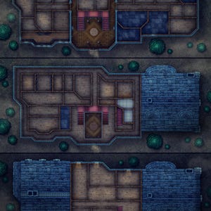 Mansion Battlemap, Dnd Map, Manor, House, D&D, Battle Map, Dungeons and ...