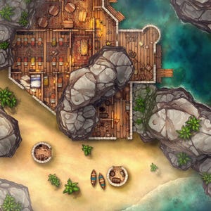 Fort Battlemap, Dnd Map, Forest, Outpost, Castle, D&D, Battle Map ...
