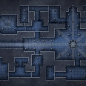 Castle Battlemap, Dnd Map, Crypt, Dwarven, D&D, Battle Map, Dungeon ...