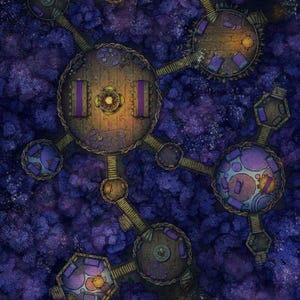 Tree House Battlemap, Dnd Map, Town, Elven, D&D, Village, Fey, RPG Map ...