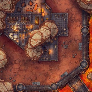 Castles and Forts Battlemaps, Dnd Map, Tower, D&D, Ruins, Battle Map ...
