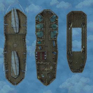 Airship Battlemap, Dnd Map, Ship, Spelljammer Ship, D&D, Battle Map ...