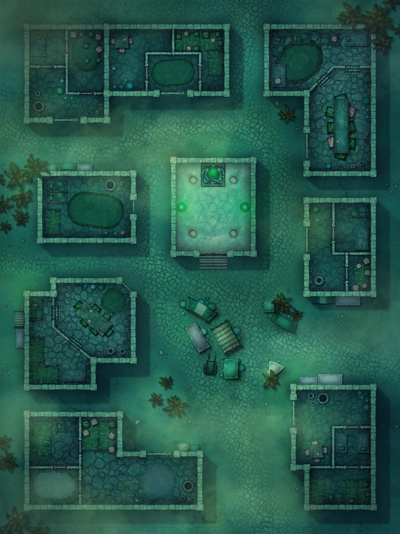Desert City Streets, City Map, Dnd Maps, Battlemap, D&D, Pathfinder ...