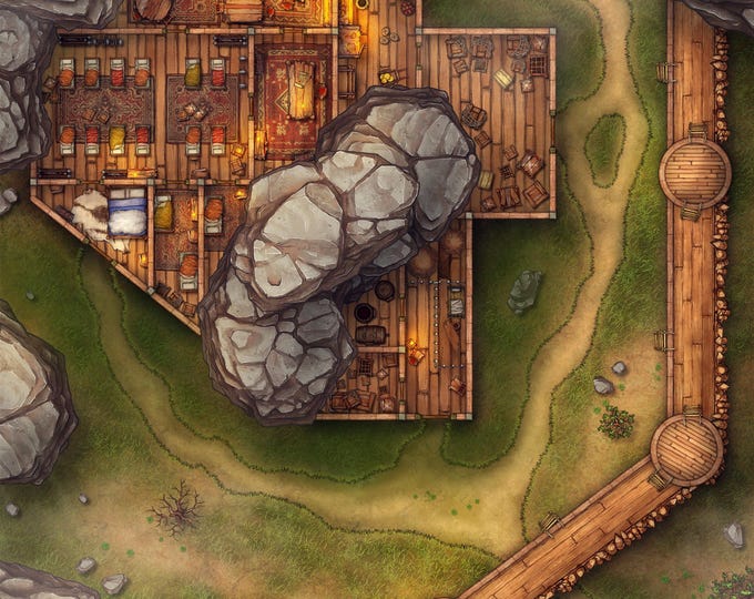 Eastern Battlemaps, Dnd Maps, Asian, D&D, Eastern, Gridded Maps, Roll20 ...