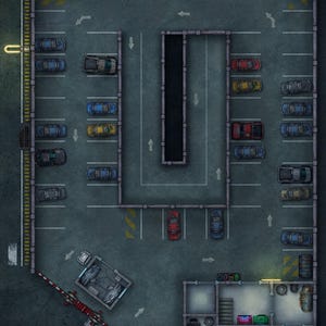 Modern Parking Lot Battlemap, Dnd Map, Modern Maps, Sci Fi Battlemap ...