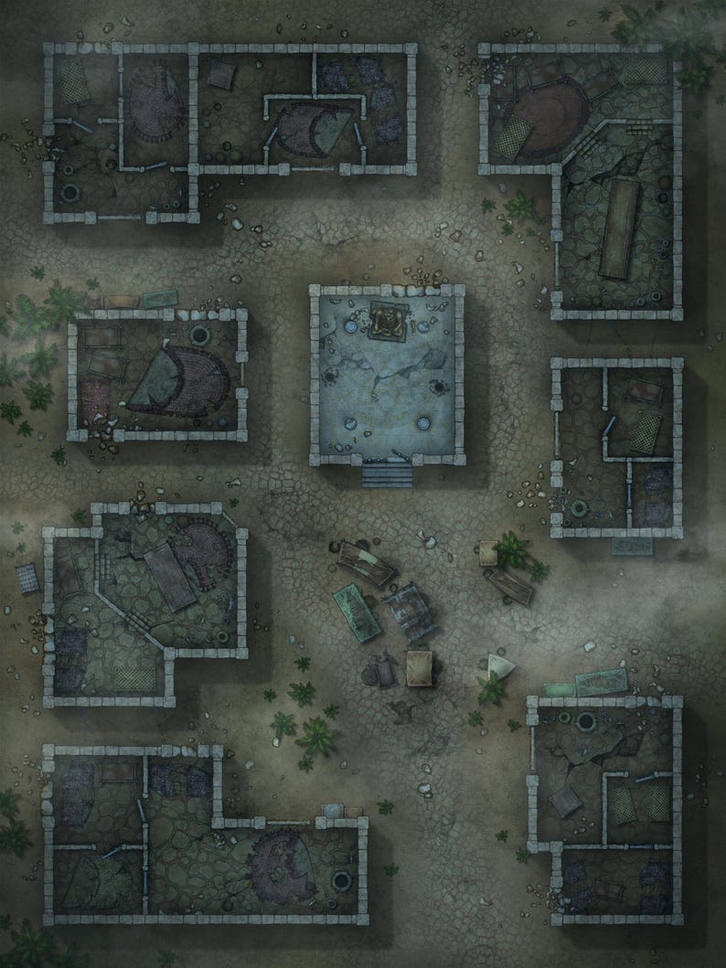 Desert City Streets, City Map, Dnd Maps, Battlemap, D&D, Pathfinder ...