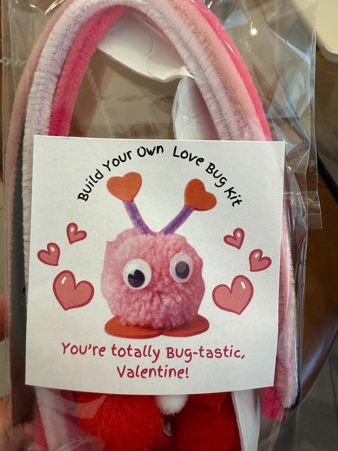 Build Your Own Love Bug Kit for Kids Class Gift Diy Pompom Craft Party ...