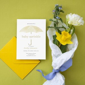 Baby Sprinkle Invitation | Baby Shower Invitation | Editable Digital ...