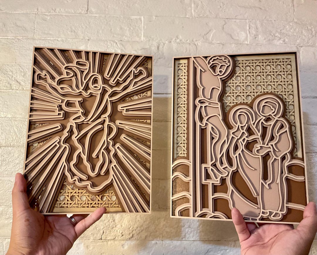 The Stations of the Cross | Complete Set | Laser Cut File | Multilayer ...
