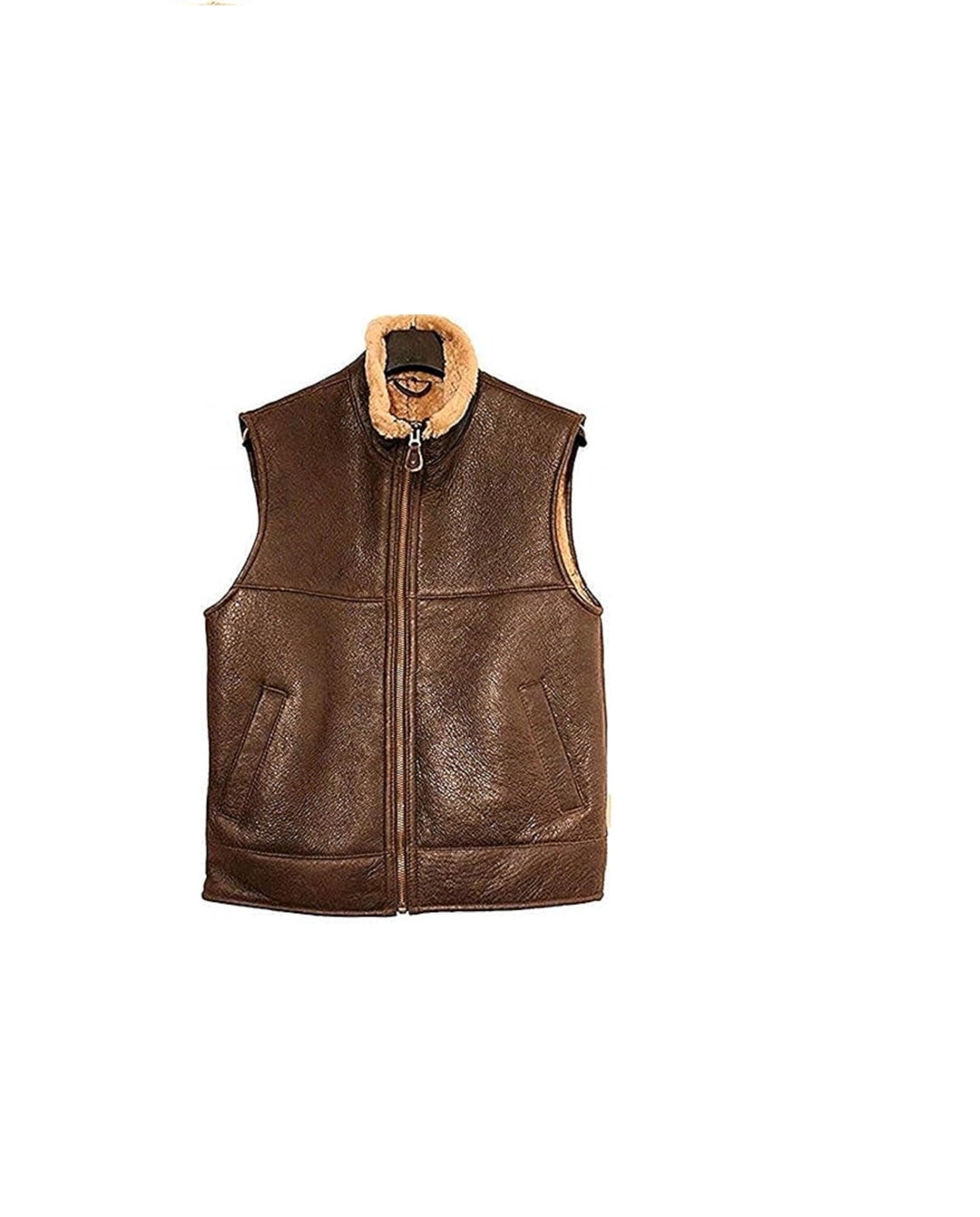 Men’s Aviator RAF B3 Fur Shearling Vest - Etsy