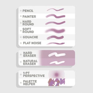 SPEC'S Core Brush Kit - Essential Digital Paint Brushes for Procreate ...