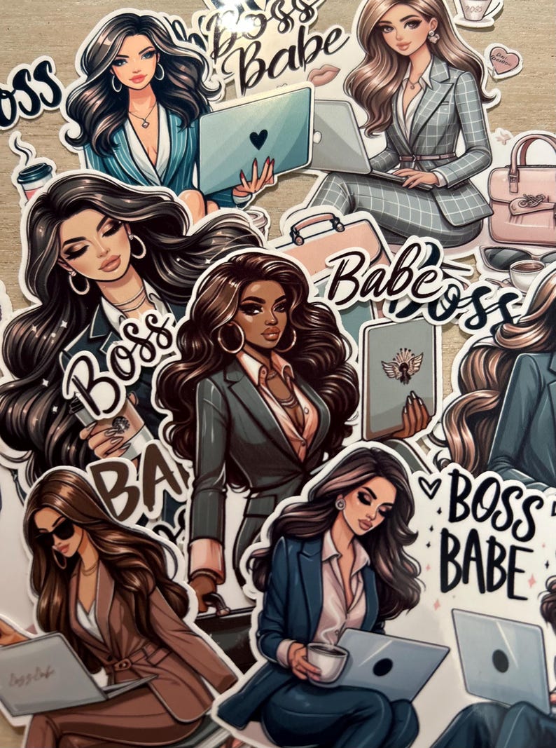Girl Boss, Boss Babe, Lady Boss Vinyl Stickers Decals, 9 Cm - Etsy
