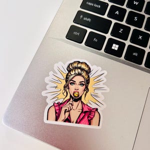 11 Pop Art Girls Vinyl Stickers Set, 5-6 Cm - Etsy