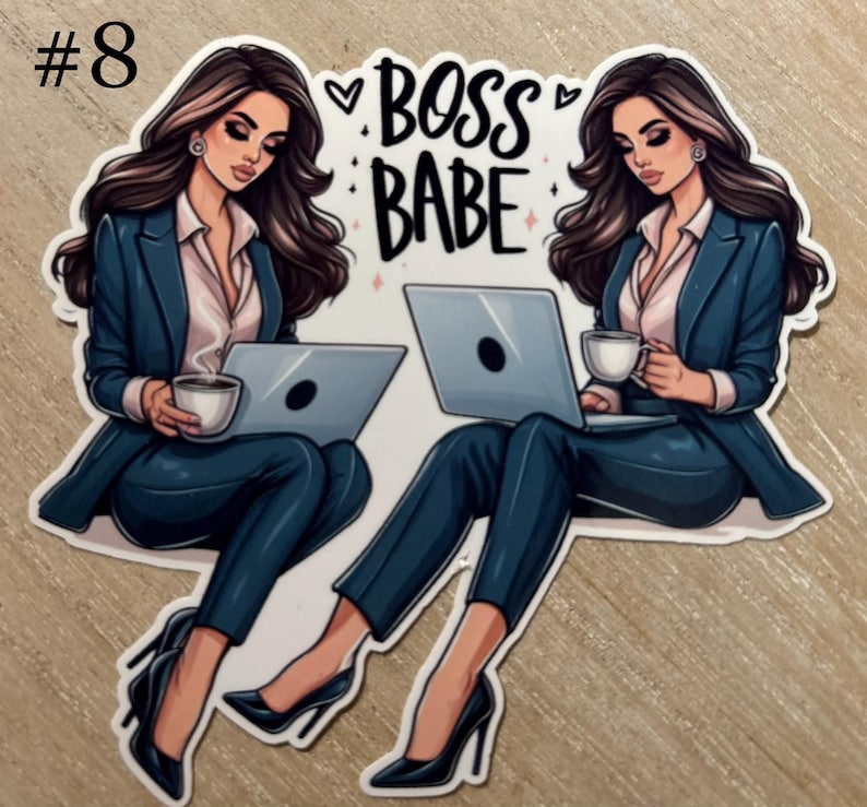 Girl Boss, Boss Babe, Lady Boss Vinyl Stickers Decals, 9 Cm - Etsy