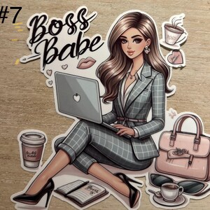 Girl Boss, Boss Babe, Lady Boss Vinyl Stickers Decals, 9 Cm - Etsy