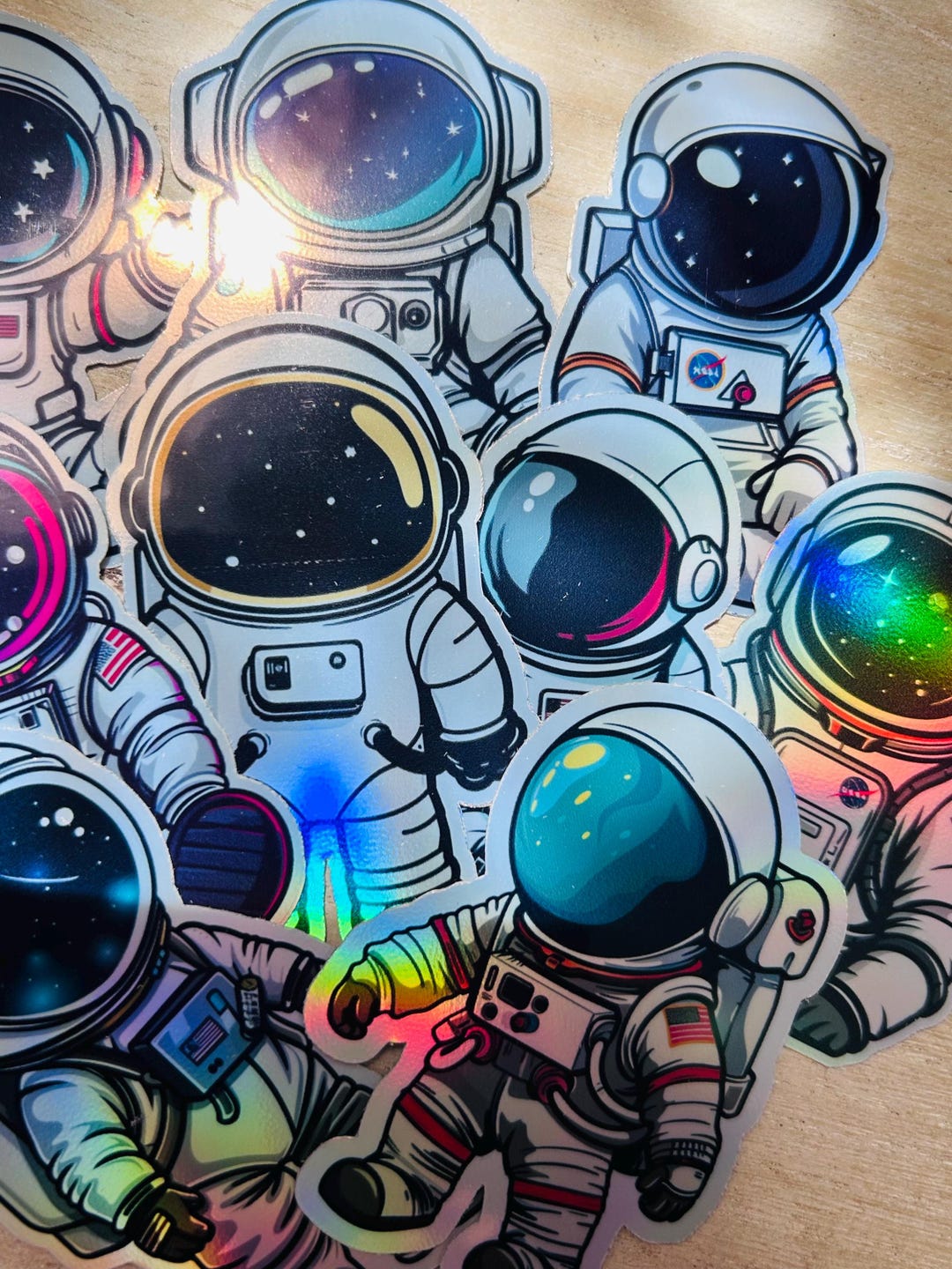 Cute Astronaut Space Vinyl Decal Sticker, Premium Quality Vibrant and ...