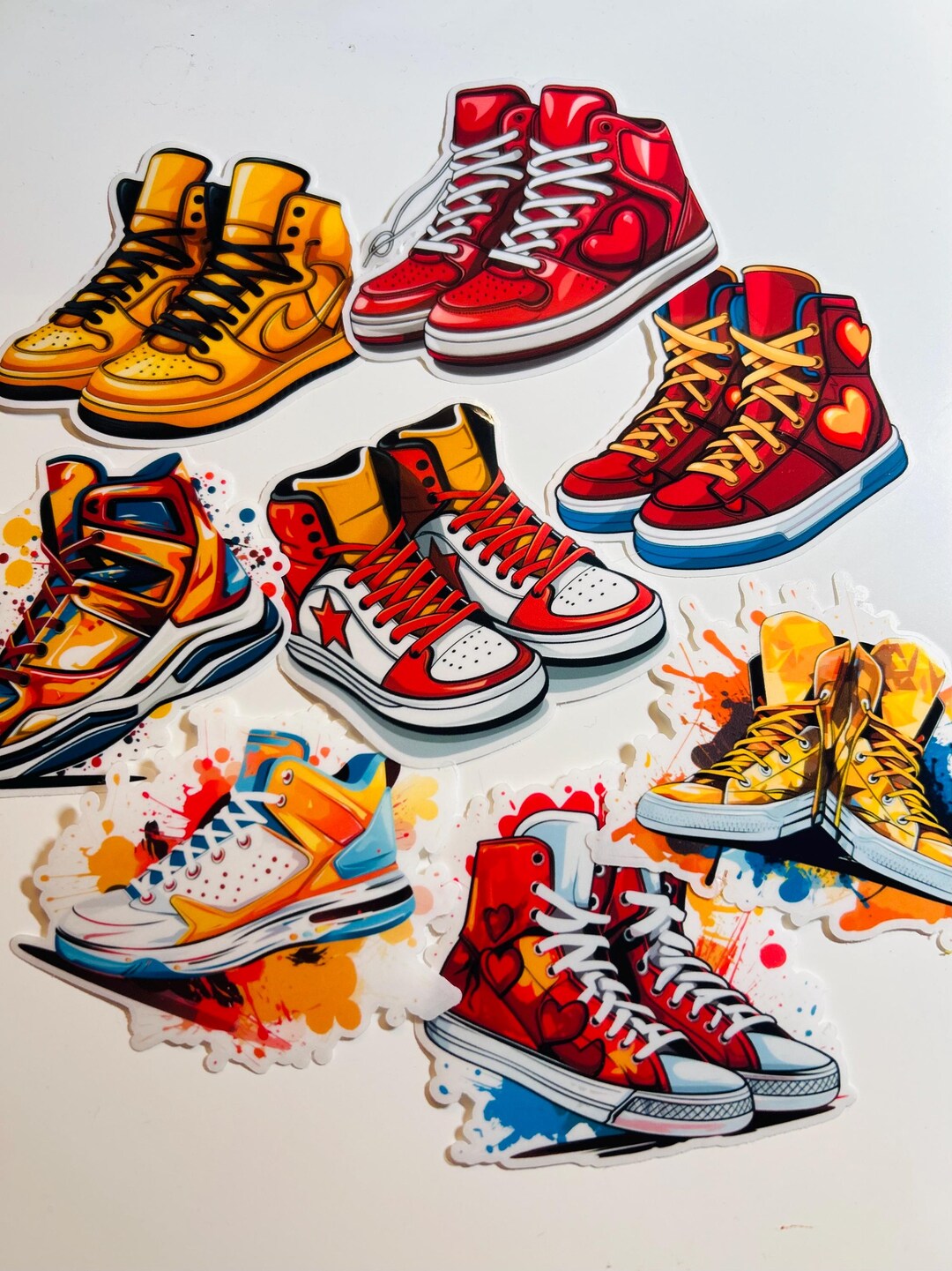 8 Basketball Nike Jordan’s Shoes Vinyl Removable Stickers Set - Etsy