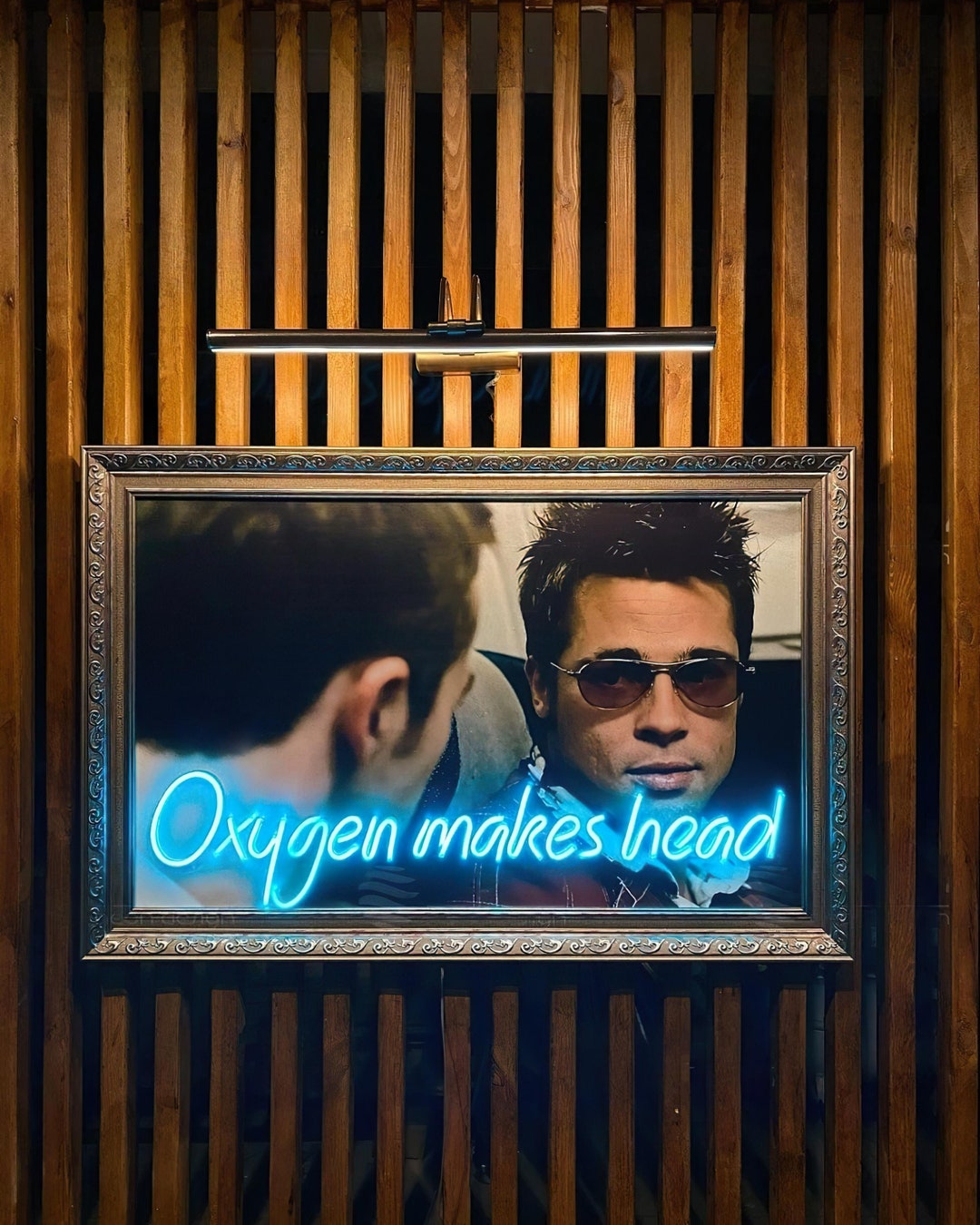 Fig.ht Cl.ub Neon Painting Art | Neon Sign Art | Neon Sign Bedroom ...