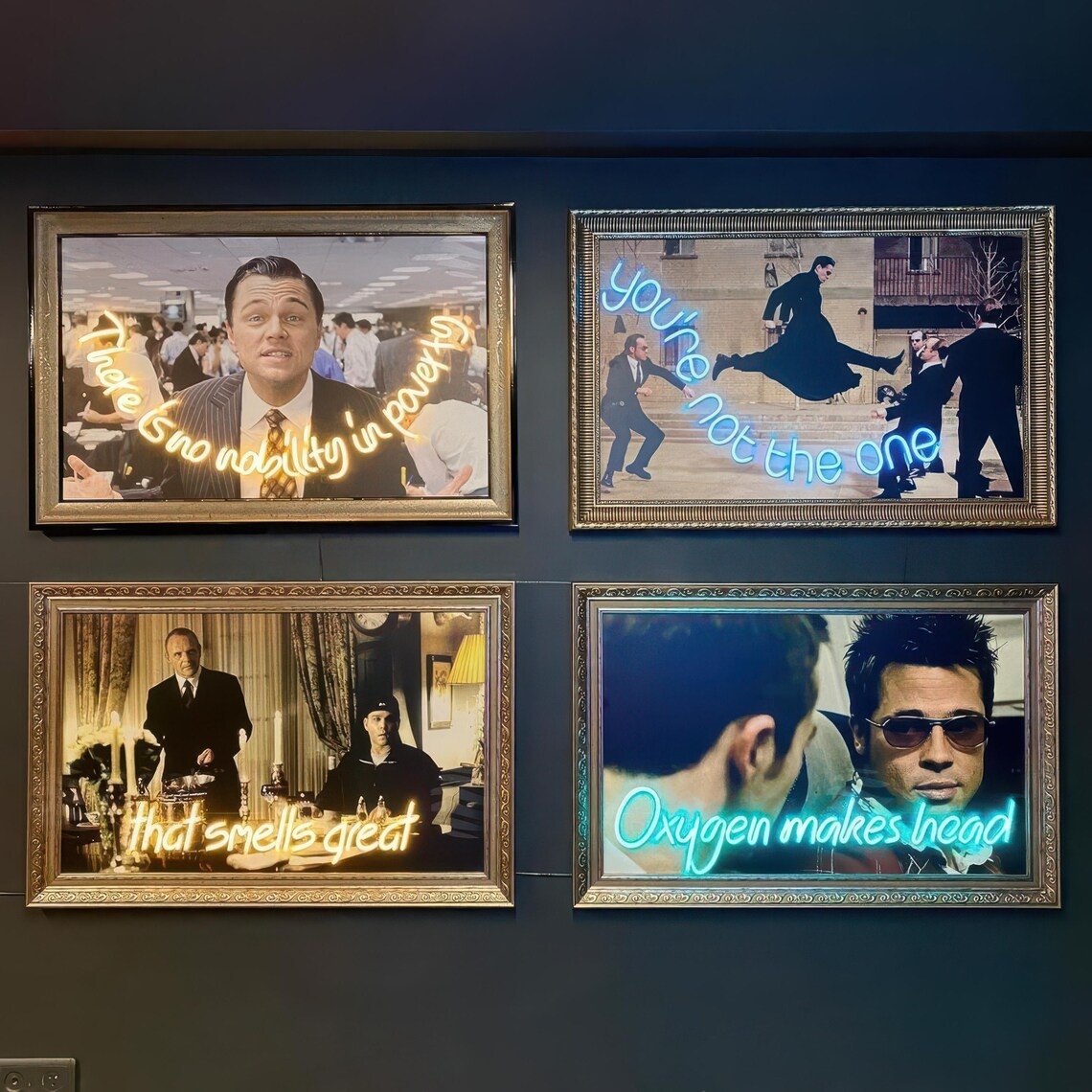 Movie Neon Painting Art | Scarface Canvas | Joker Wall Art | Neon Sign ...