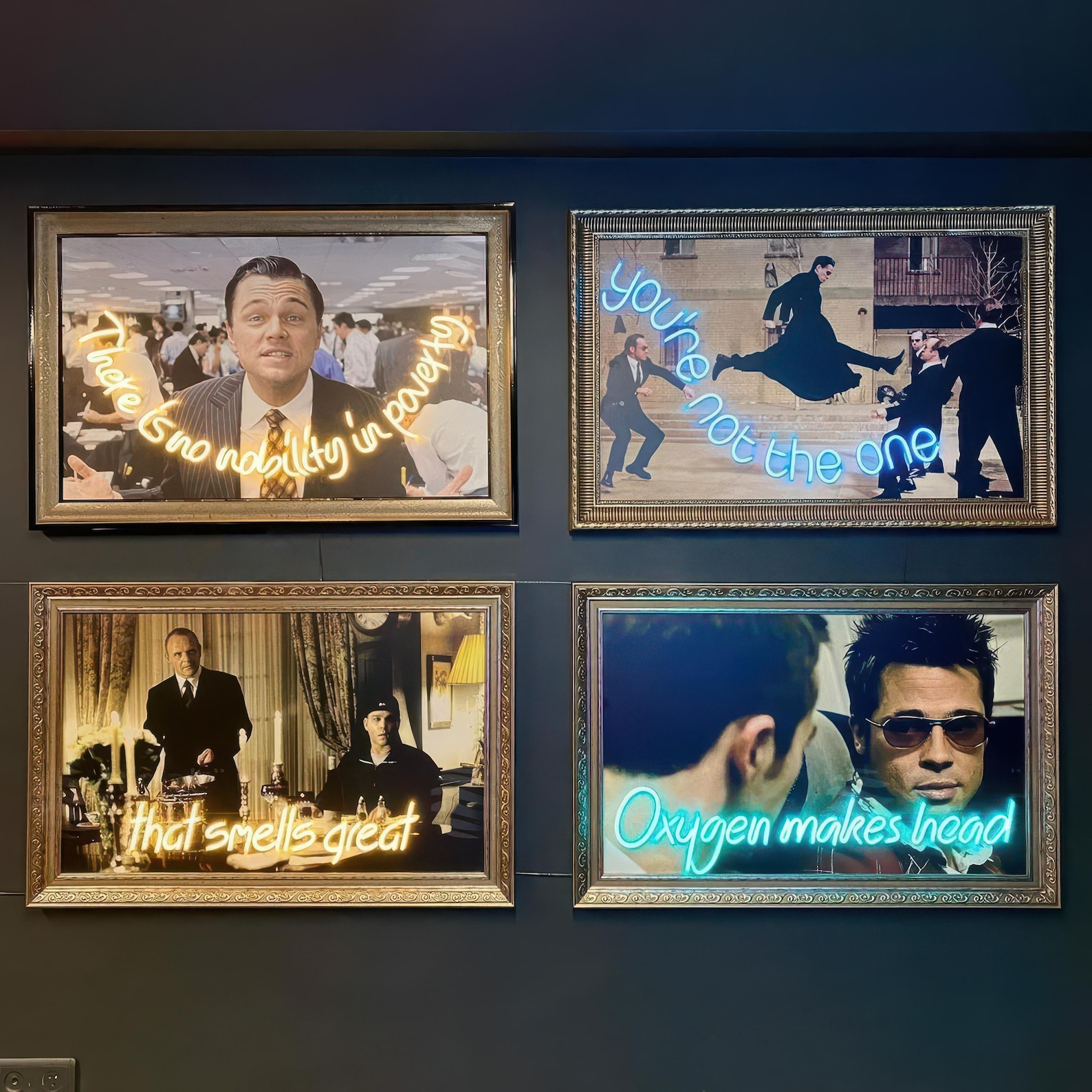 Movie Neon Painting Art | Scarface Canvas | Joker Wall Art | Neon Sign ...