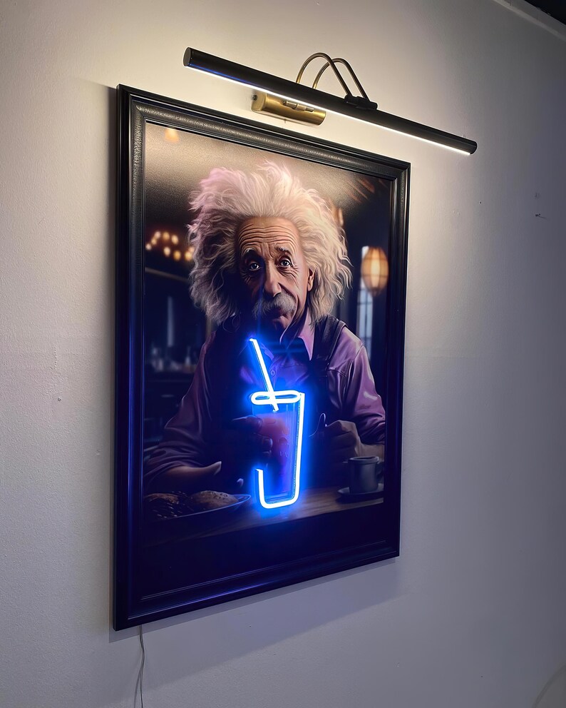 Albert Einstein Neon Painting Art | Neon Sign Bedroom | Neon Light ...