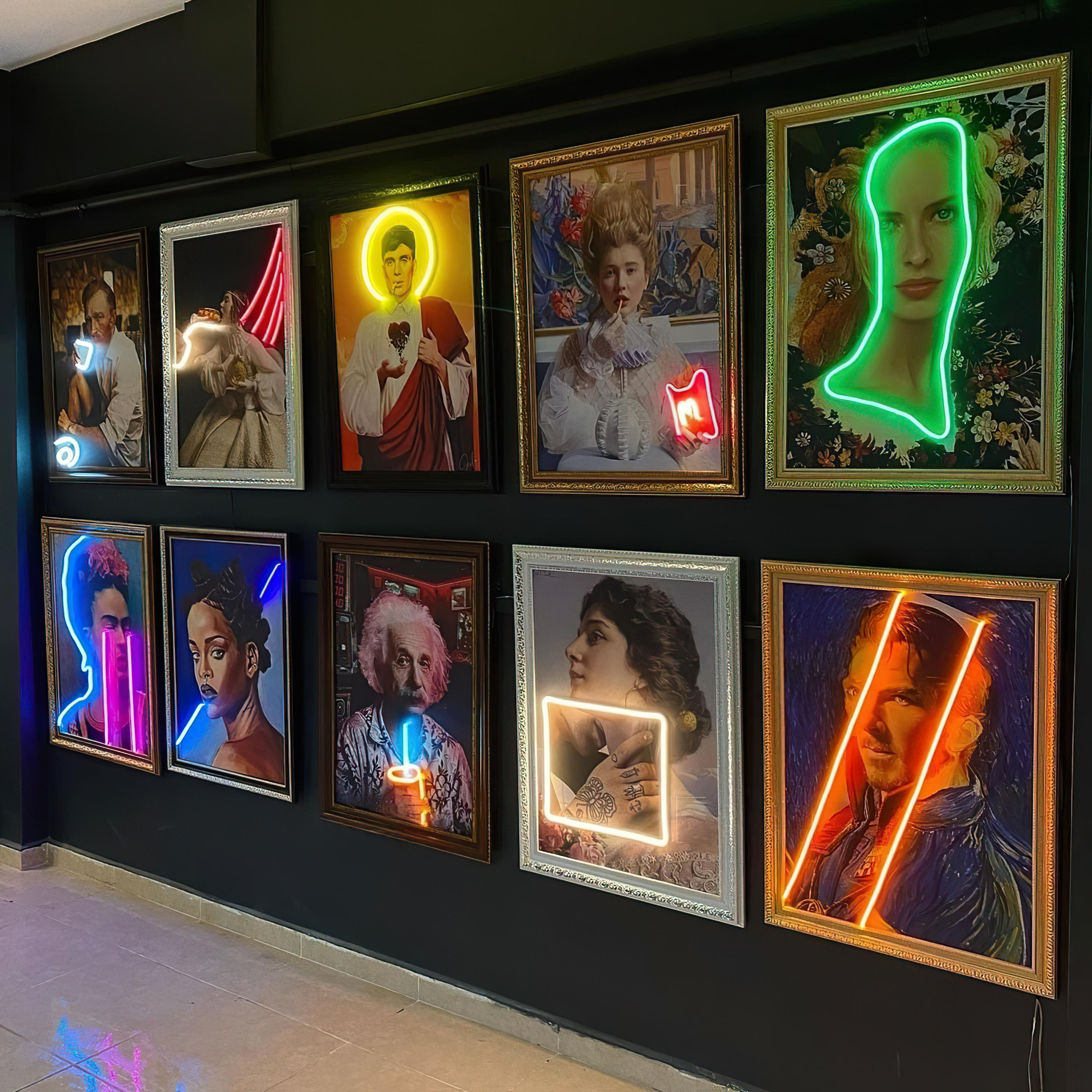 Neon Painting Art Neon Sign Art Neon Sign Bedroom Neon Decorations Neon ...