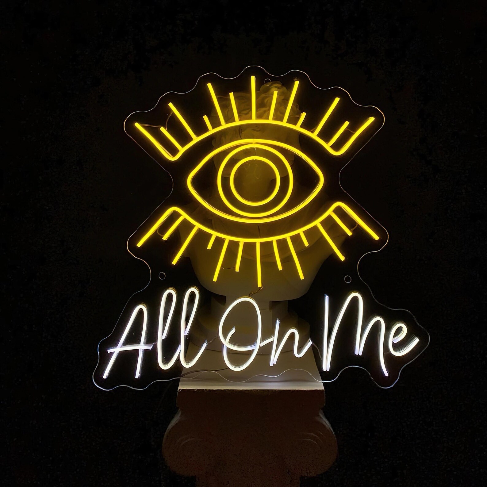 All Eye on Me Neon Sign Neon Sign Bedroom Neon Decorations Salon Neon ...